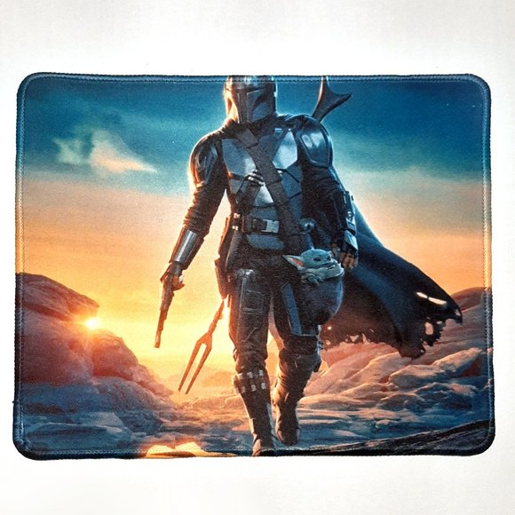 Office | Mandalorian Mousepad Baby Yoda Grogu Mando Star Wars Gaming ...